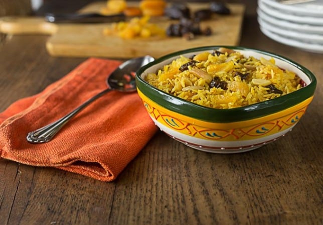 Basmati Rice with Apricots and Almonds - Analida's Ethnic Spoon