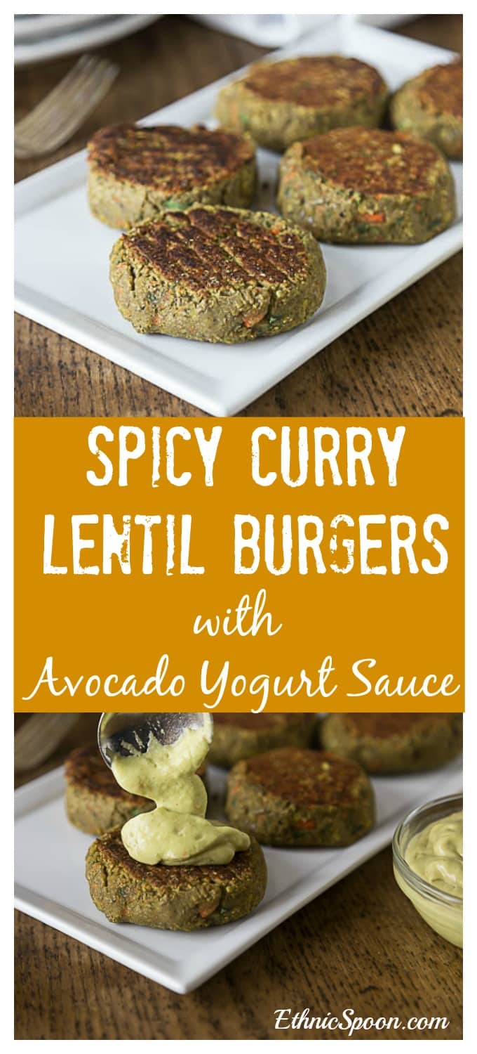 Spicy Curry Lentil Burgers - Analida's Ethnic Spoon