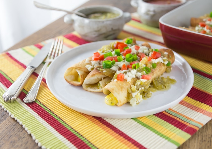 Baked Mexican Three Cheese Flautas - Analida's Ethnic Spoon